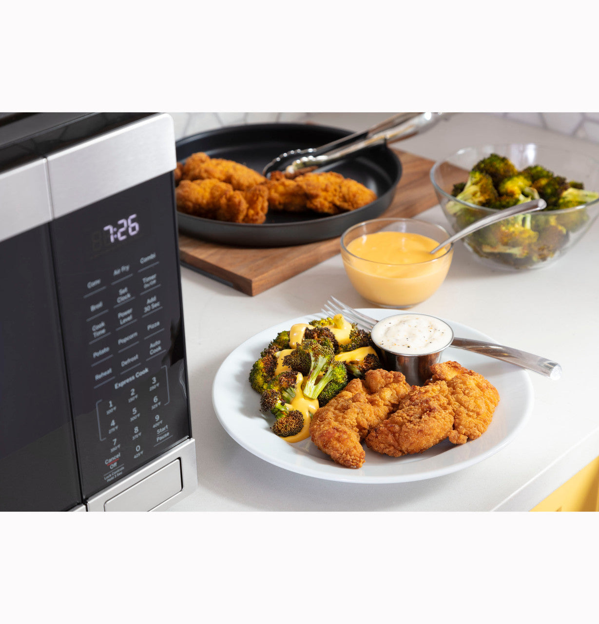 GE® JES1109RRSS 1.0 Cu. Ft./28L Capacity Countertop Convection Microwa ...