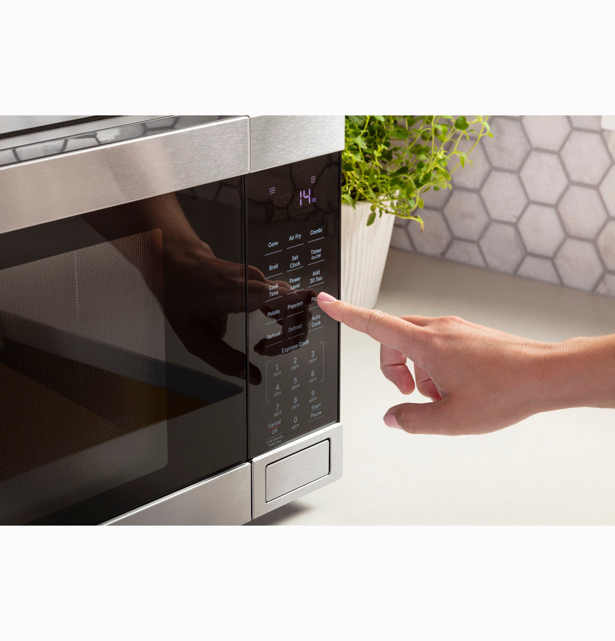 GE® JES1109RRSS 1.0 Cu. Ft./28L Capacity Countertop Convection Microwa ...